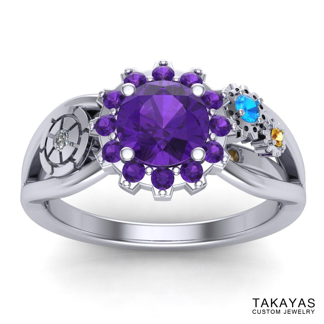 Carousel of Progress Inspired Engagement Ring – Beyond By Takayas