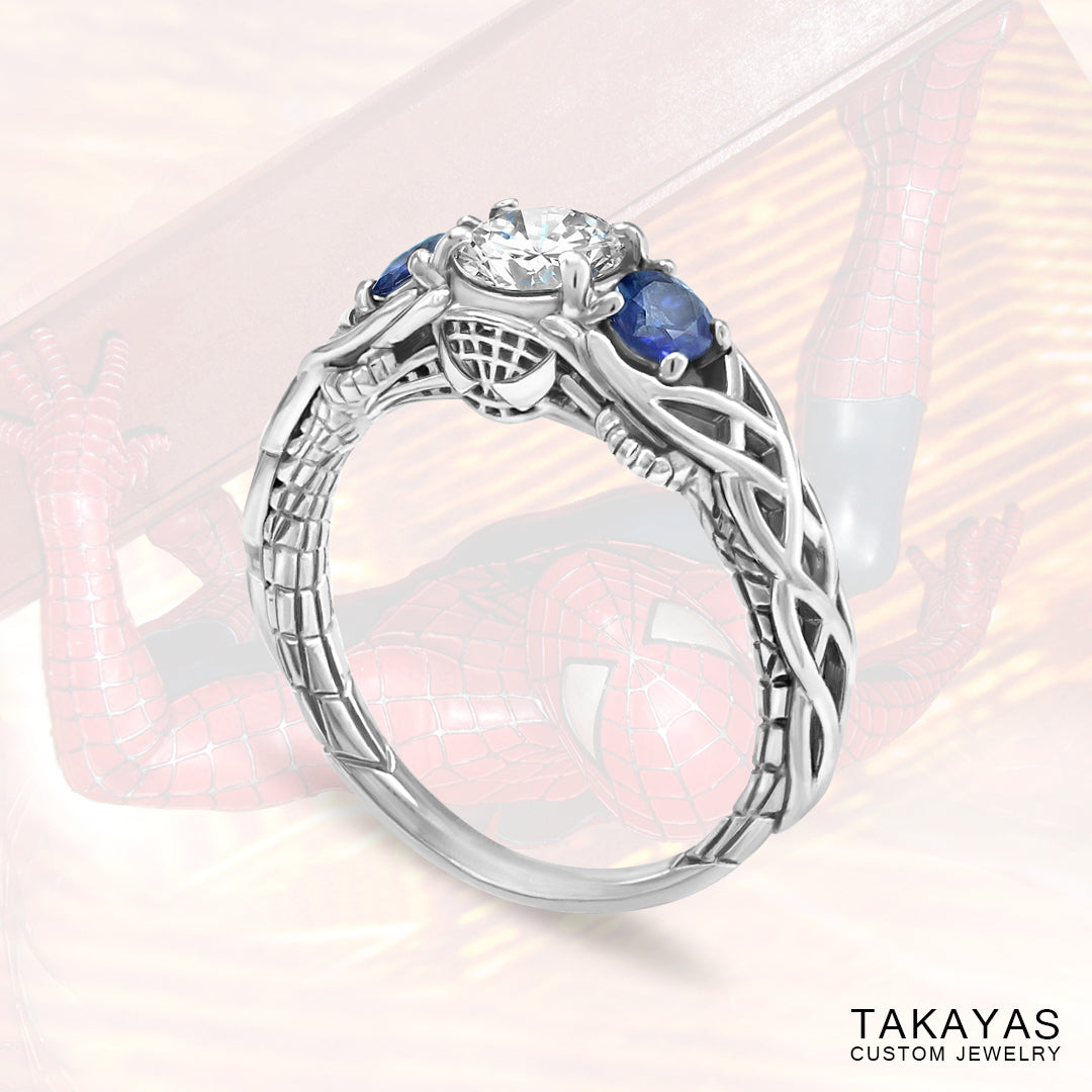 Celtic Spider-Man Inspired Engagement Ring – Beyond By Takayas