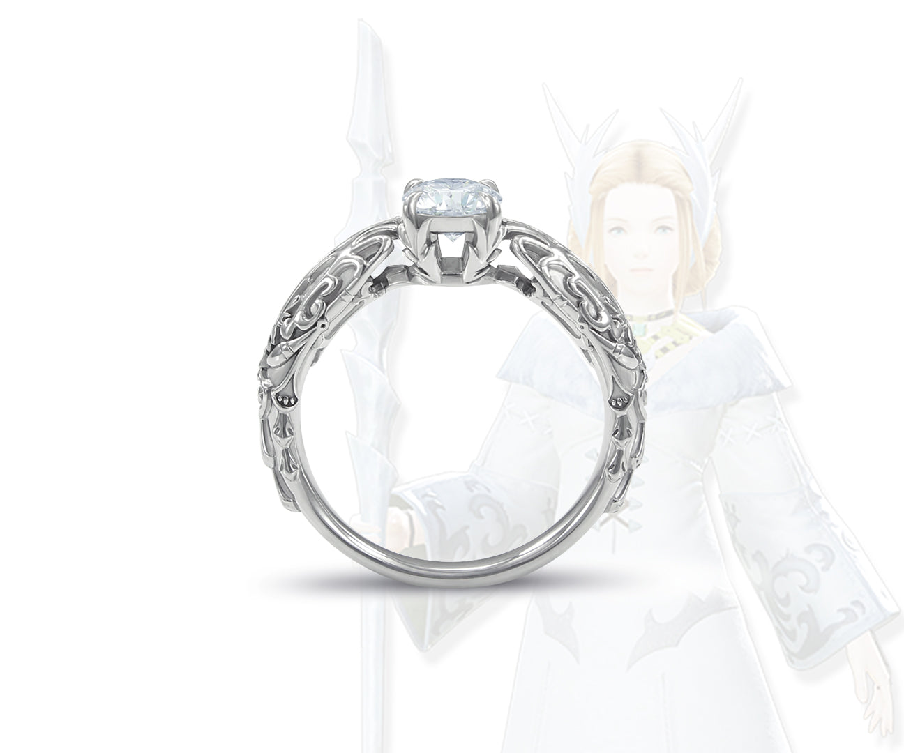 Final Fantasy XIV Kan E Senna and Scholar Engagement Ring – Beyond By ...