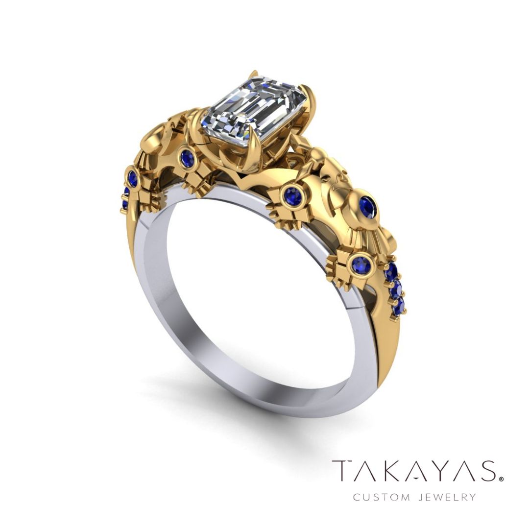 Final Fantasy XIV Astrologian Inspired Engagement Ring – Beyond By Takayas