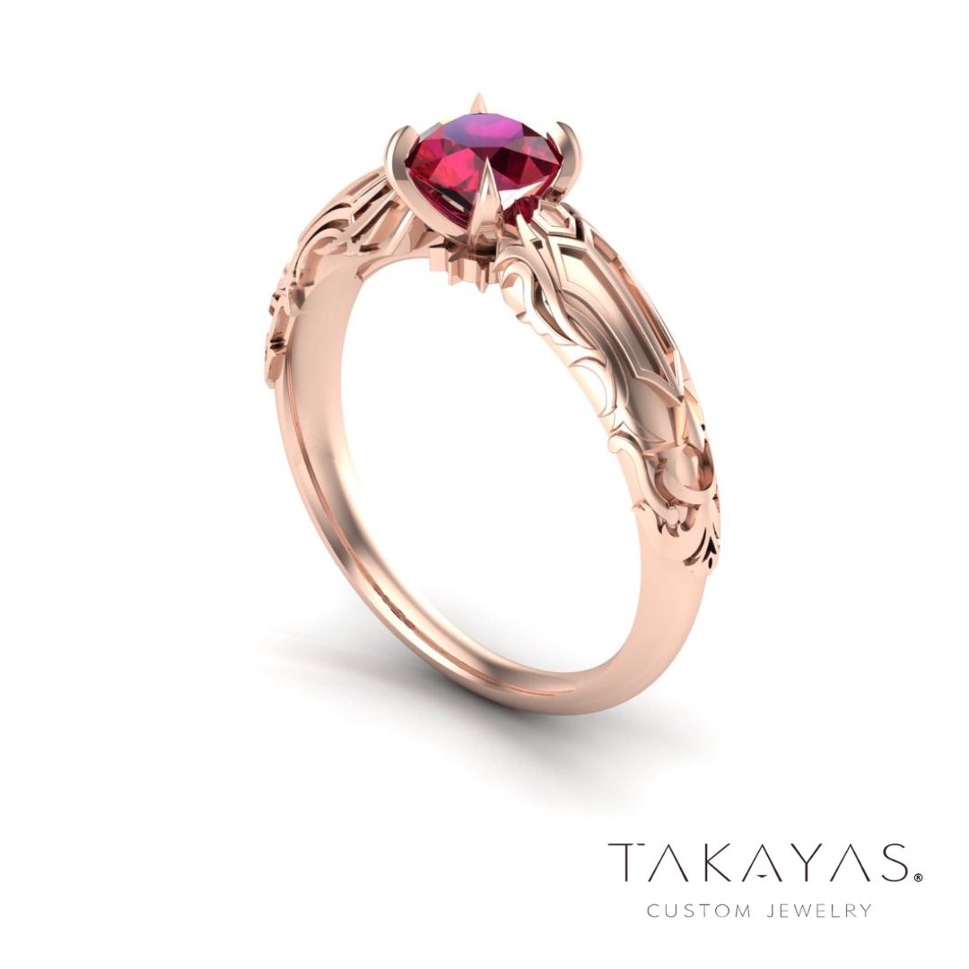 Final Fantasy XIV Red Mage Inspired Engagement Ring – Beyond By Takayas