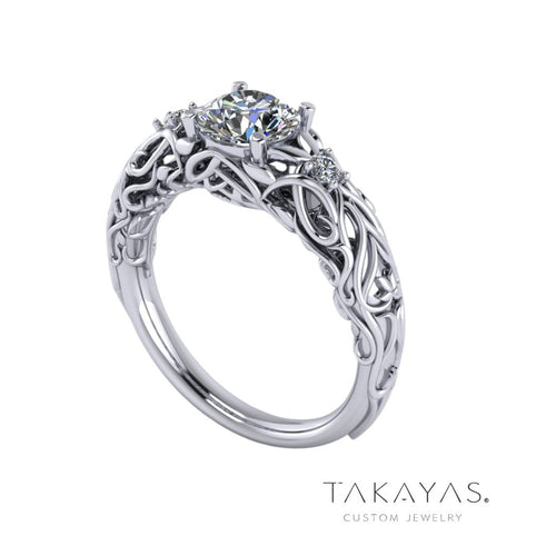 My Neighbor Totoro Inspired Engagement Ring with a Whimsical Surprise ...